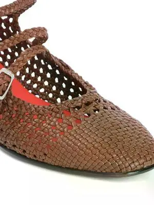 CAREL Ariana Woven Ballet Flats - Brown