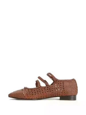 CAREL Ariana Woven Ballet Flats - Brown