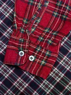 Needles Ribbon Flannel Shirt - Red