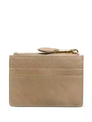 Miu Miu Nappa Leather Card Holder - Neutrals