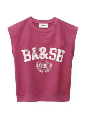 Ba&sh Long-sleeve Graphic Hoodie - Pink
