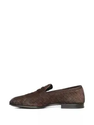 John Galliano Suede Loafers - Brown