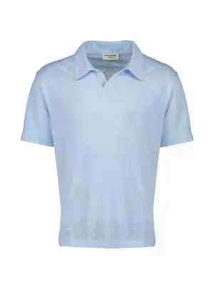 Officine Générale Johnny Short-sleeve Polo Shirt - Blue