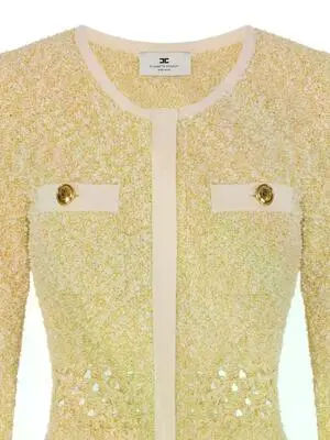 Elisabetta Franchi Bouclé Knit Mini Dress