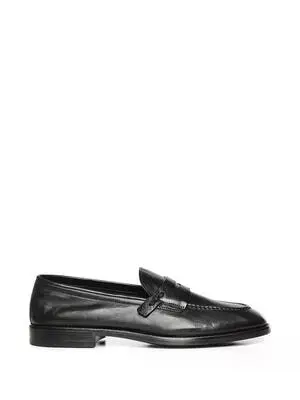 John Galliano Leather Loafers - Black