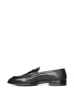 John Galliano Leather Loafers - Black