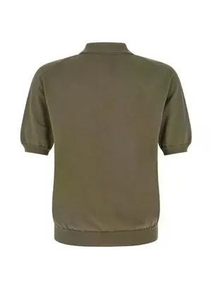 ZANONE Knit Short-sleeve Polo Shirt - Green