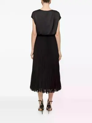 NISSA Floral-detail Top - Black