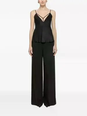 NISSA Tulle Insert Top - Black