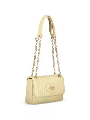 Moschino Quilted Chain Shoulder Bag - Neutrals