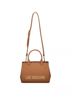 Moschino Logo Detail Tote - Neutrals