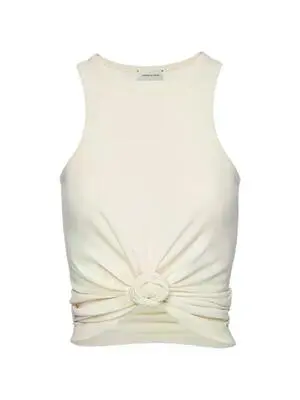 Magda Butrym Knotted-detail Tank Top - Neutrals