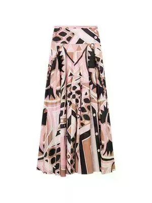 Emilio Pucci Vivara Printed Maxi Skirt