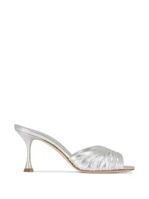 Manolo Blahnik Pirua Sandals - Silver