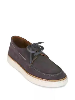 Aquatalia Bora Suede Boat Shoes