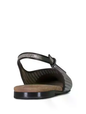 Brunello Cucinelli Slingback Perforated Ballet Flats - Gold