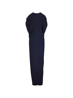 Zero + Maria Cornejo Miu V-neck Maxi Dress - Blue