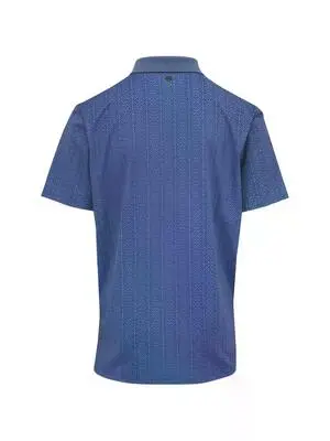 Greyson Patterned Polo Shirt - Blue