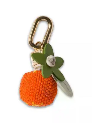 Miu Miu Leather, Beads, And Metal Micro Trick - Orange