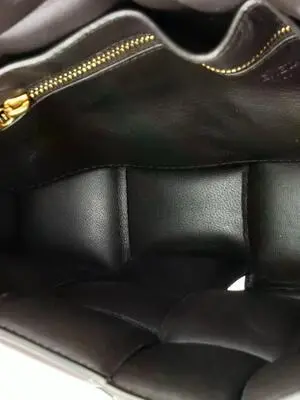 Bottega Veneta Cassette Chain Padded Maxi Intrecciato Leather Crossbody Bag - Brown