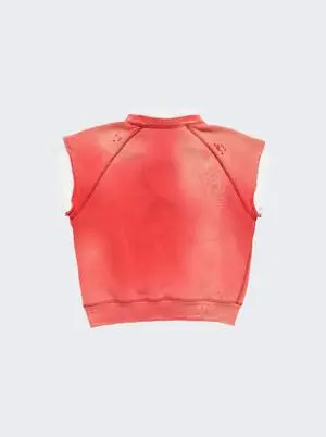 Acne Studios Fleece Logo Vest - Red