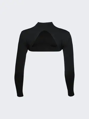 MUGLER Short Knit Top