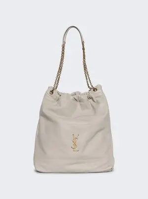 Saint Laurent Jamie Large Pouchon Bag Ivory