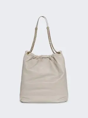 Saint Laurent Jamie Large Pouchon Bag - Ivory