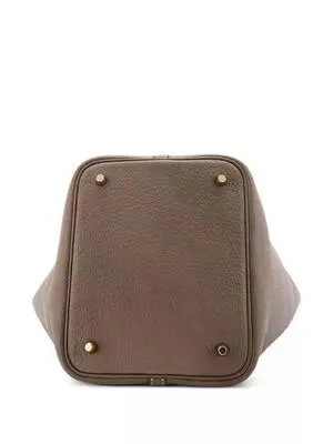 Hermès Picotin Lock Clemence Mm Bucket Bag - Grey