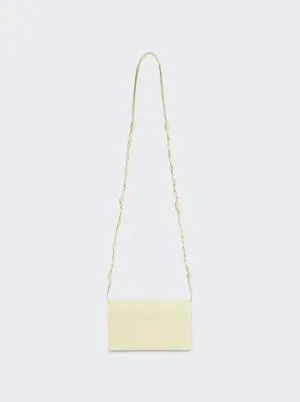 JIL SANDER Tangle Wallet With Strap Pastel - Yellow