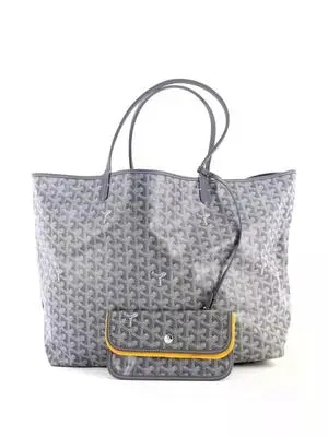 Goyard Saint Louis Coated Canvas Gm Tote Bag - Grey