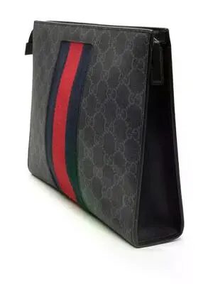 Gucci Gg Supreme Web Clutch Bag