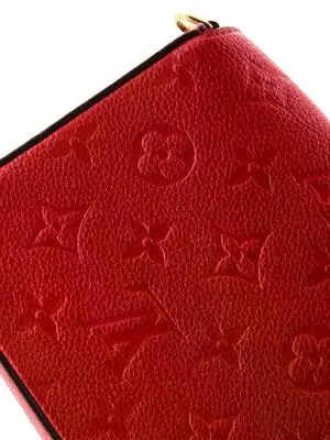 LOUIS VUITTON Felicie Pochette Monogram Empreinte Leather Crossbody Bag - Red