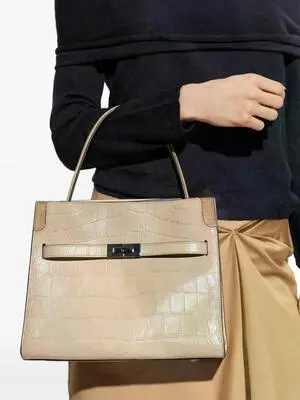 Tory Burch Crocodile-effect Tote Bag - Neutrals