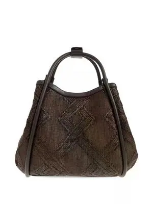 Max Mara Woven Tote Bag - Brown