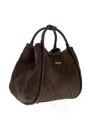 Max Mara Woven Tote Bag - Brown