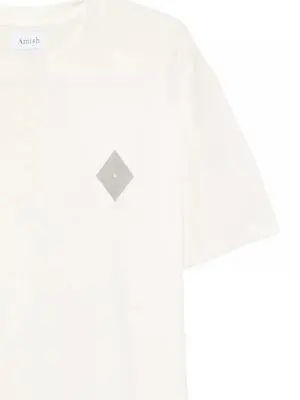 AMISH SUPPLIES Logo-print T-shirt - Neutrals
