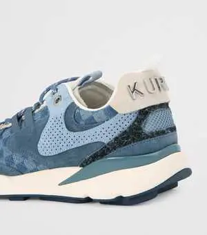 Kurt Geiger Denim-suede Runner Low-top Sneakers - Blue