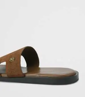 Kurt Geiger Suede Bond Slides - Beige