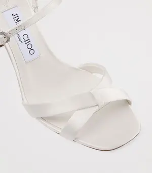 JIMMY CHOO Elsy 85 Heeled Sandals - Ivory