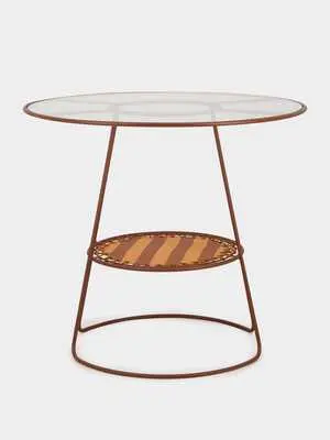 HONORÉ Palmer Striped Table - Orange