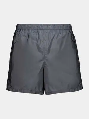 Prada Recycled Polyamide Swimming Short - Grey