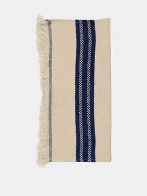 Libeco Indigo Stripe Linen Napkin