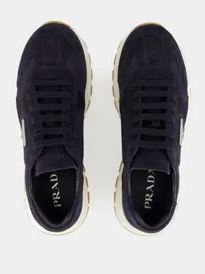 Prada Prax Suede And Re-nylon Sneakers