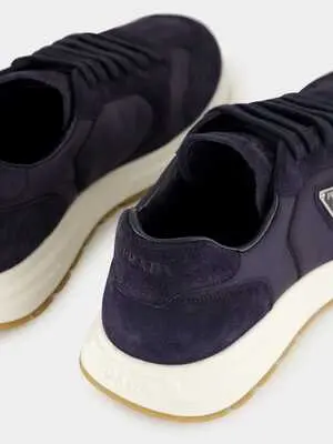 Prada Prax Suede And Re-nylon Sneakers