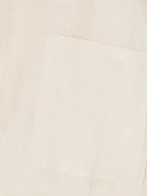 DEIJI STUDIOS Linen Shirt And Shorts Set - Neutrals