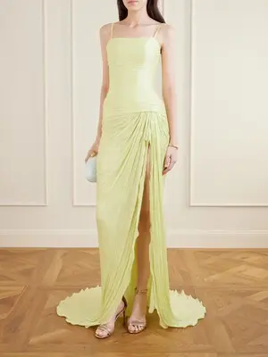 MARMAR HALIM Draped Georgette Gown
