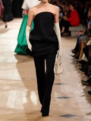 Balenciaga Wool-blend Mini Balloon Dress