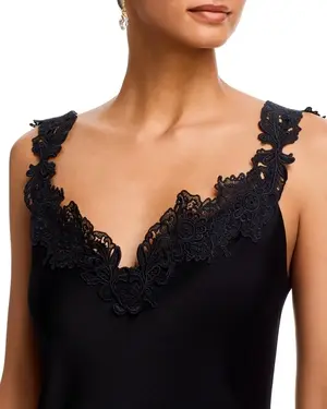 Kobi Halperin Lace Trimmed Maxi Dress