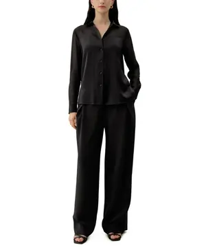 Lilysilk Button-down Silk Organza Shirt